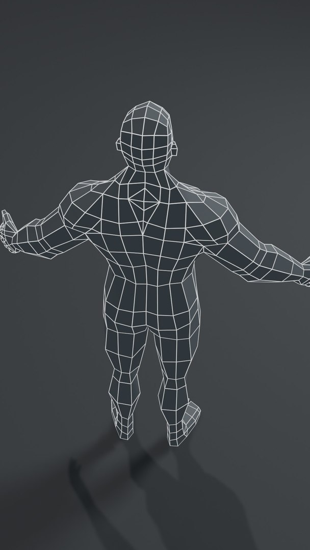 Superhero Muscular Male Body Model - TurboSquid 1652438