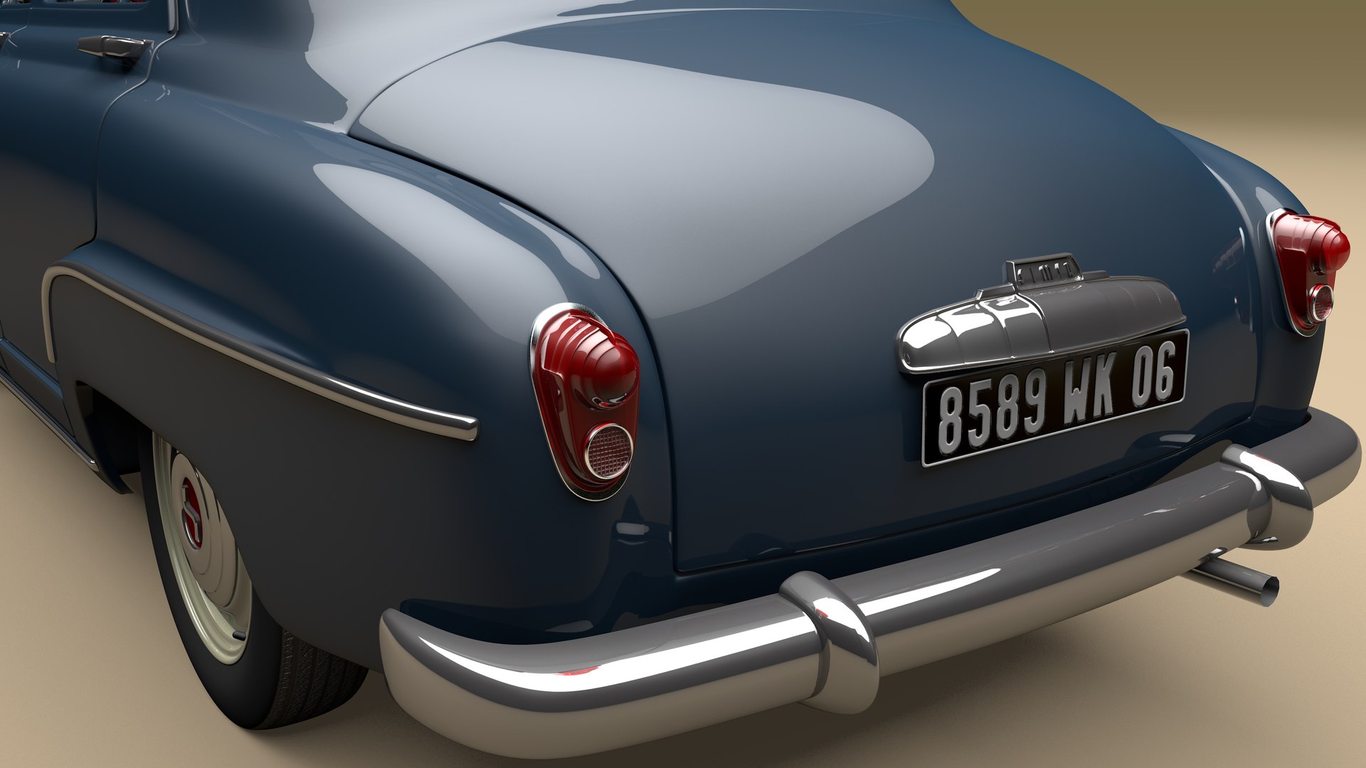 3D Aronde 1954 Simca - TurboSquid 1418112