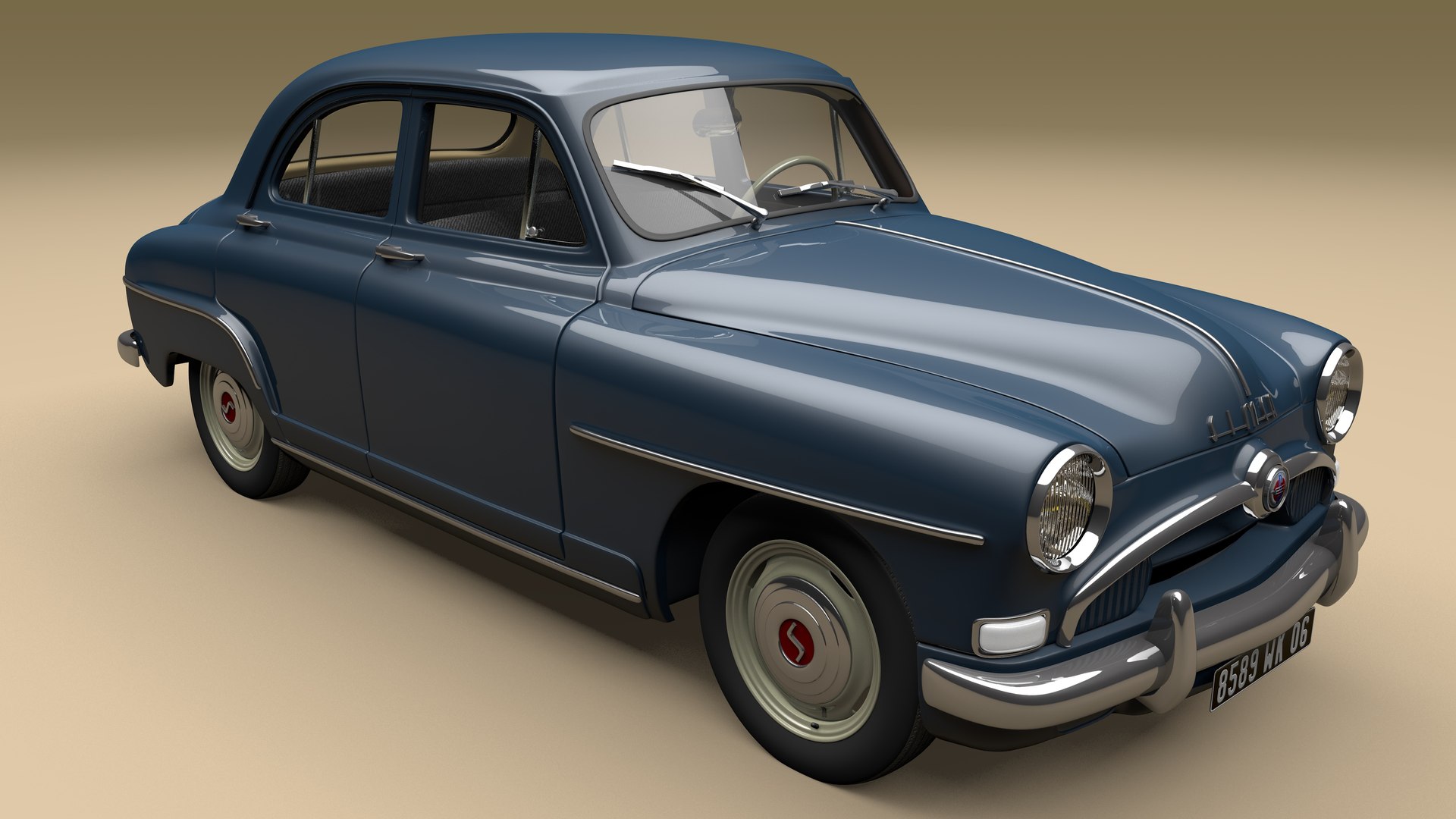 3D Aronde 1954 Simca - TurboSquid 1418112