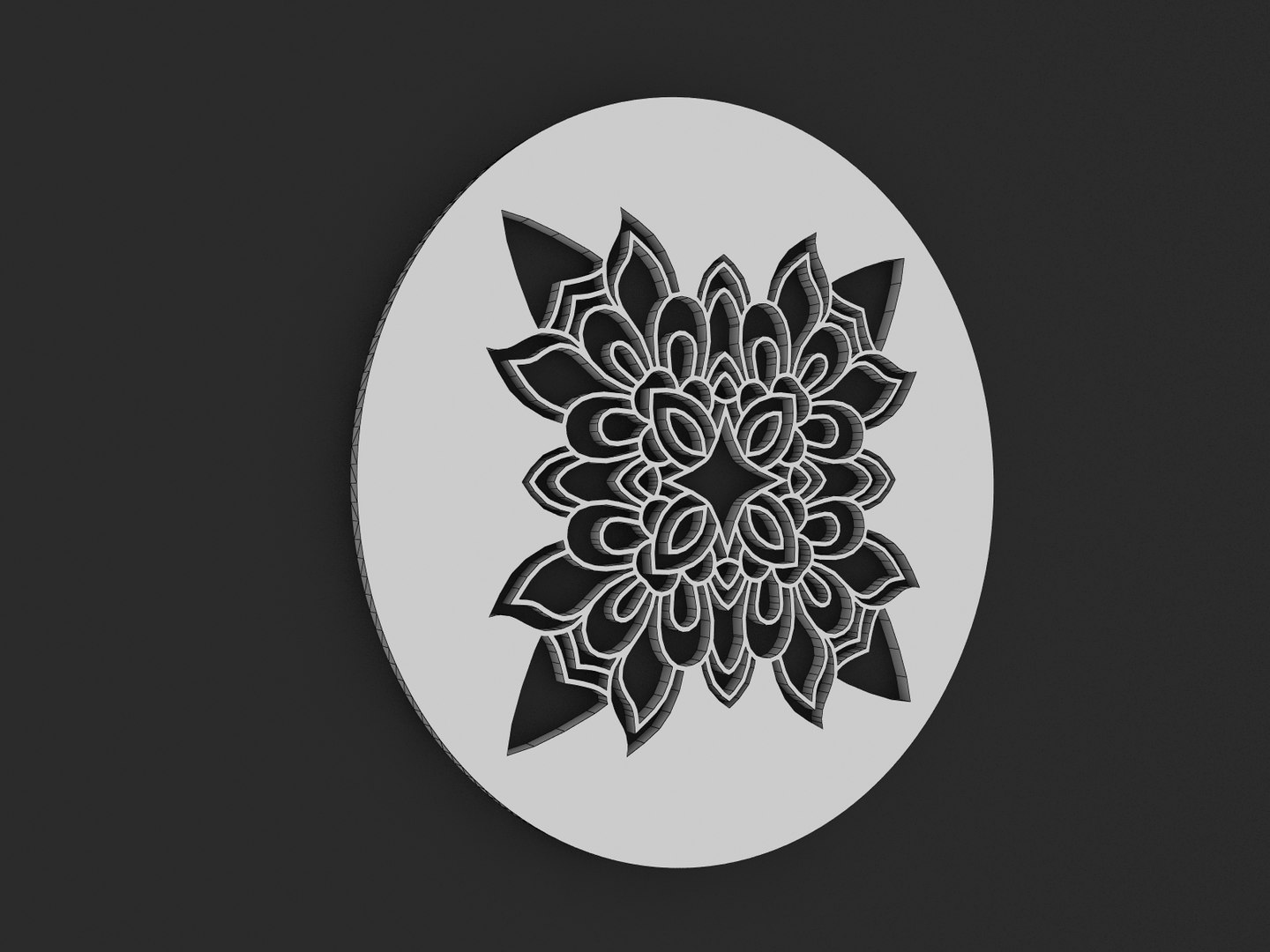 Mandala cnc model - TurboSquid 1453892