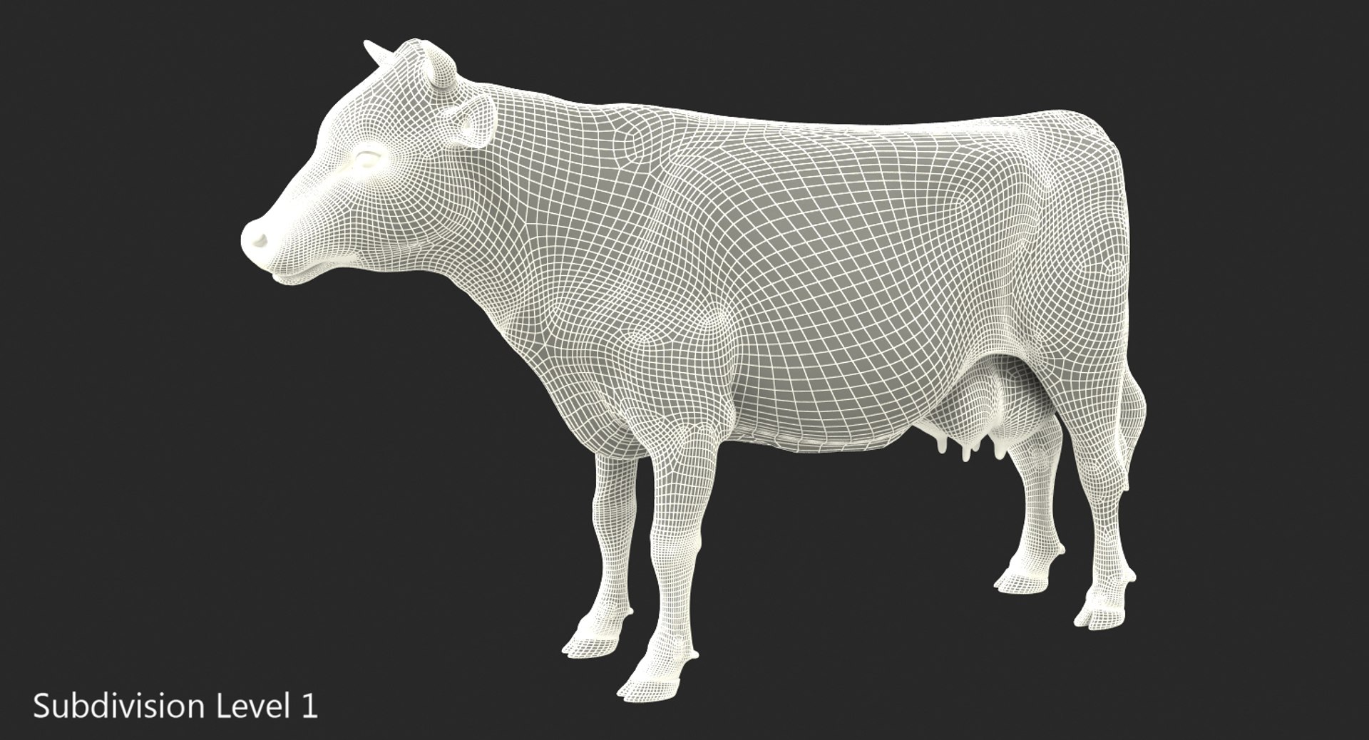 3D Model Cow Realistic - TurboSquid 1247251