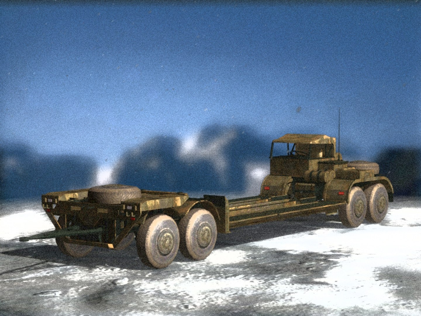 3d Model Of Trailer Tank Transporting