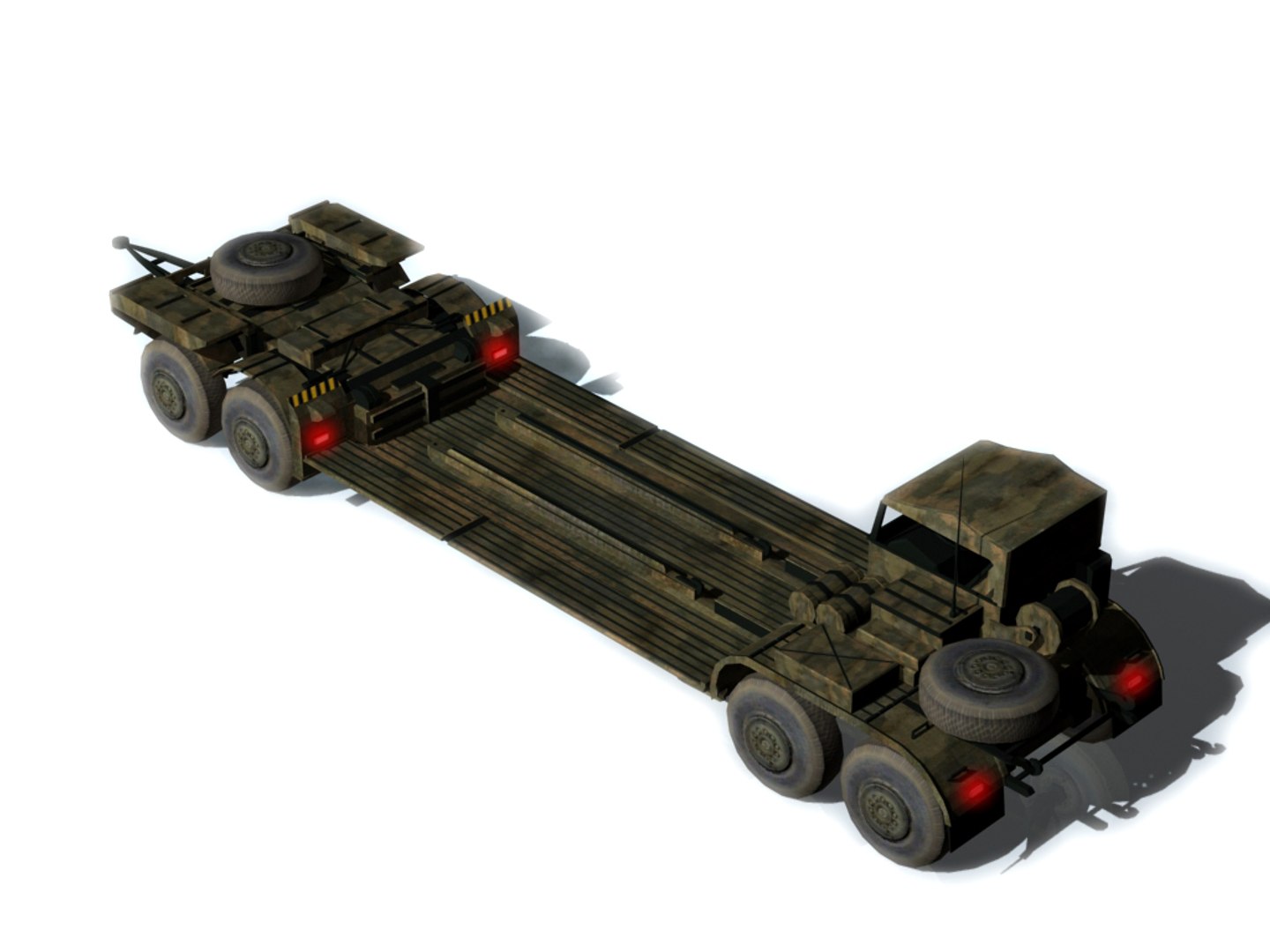 3d Model Of Trailer Tank Transporting