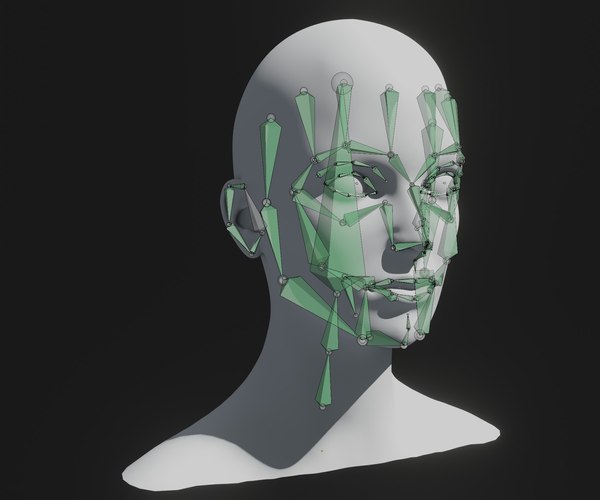 Female Head Base Mesh 3D Model Animated with Facial Expressions 3D 모델 ...