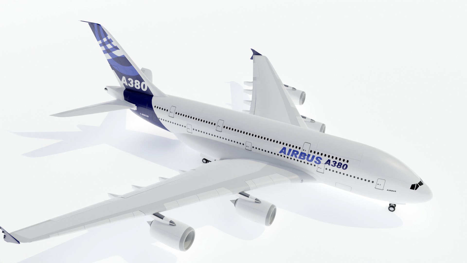 3d Model Airbus A380 House Colors
