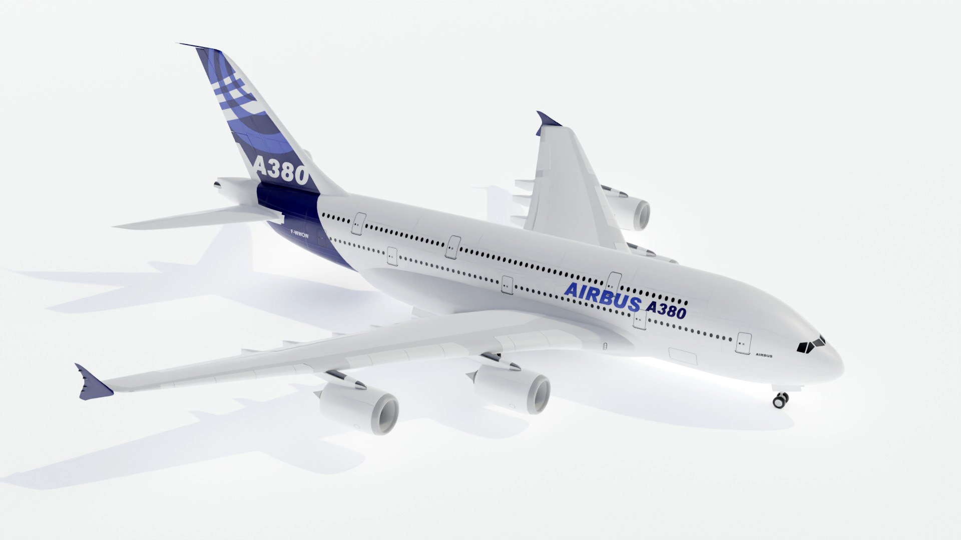 3d Model Airbus A380 House Colors