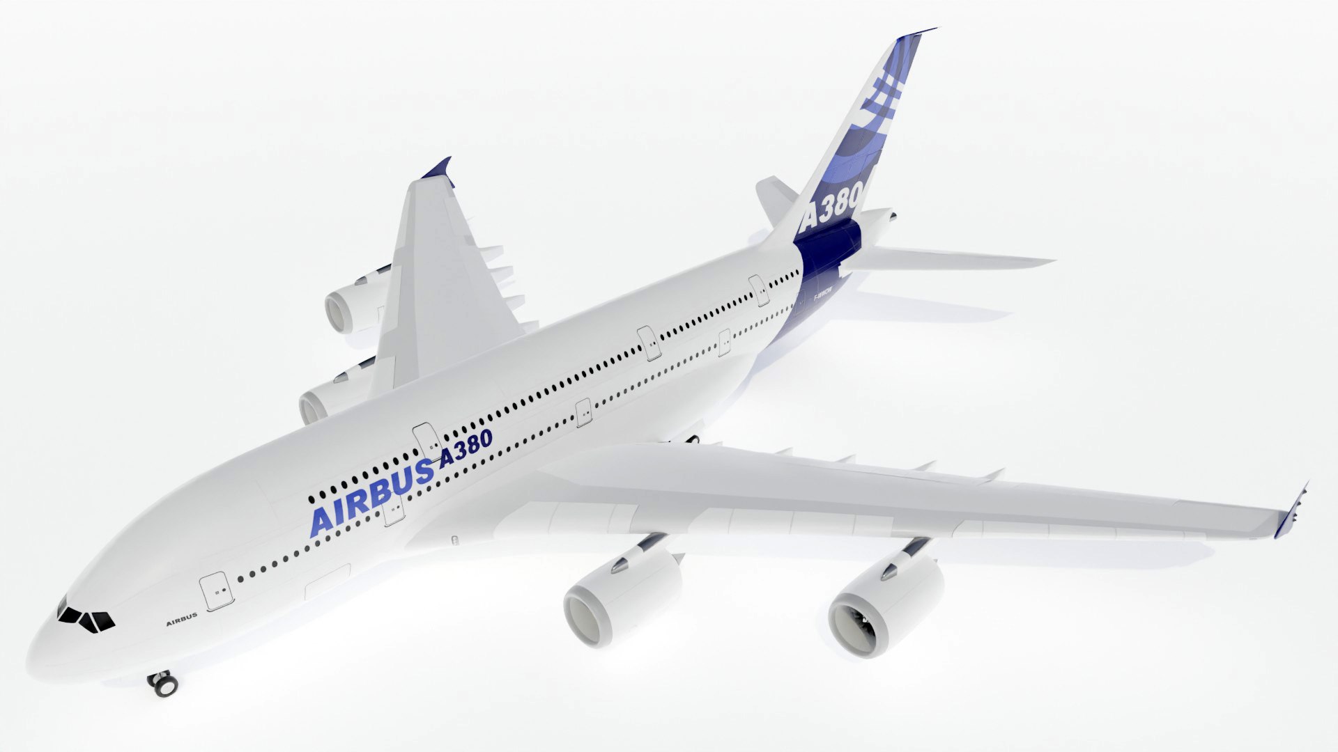 3d Model Airbus A380 House Colors
