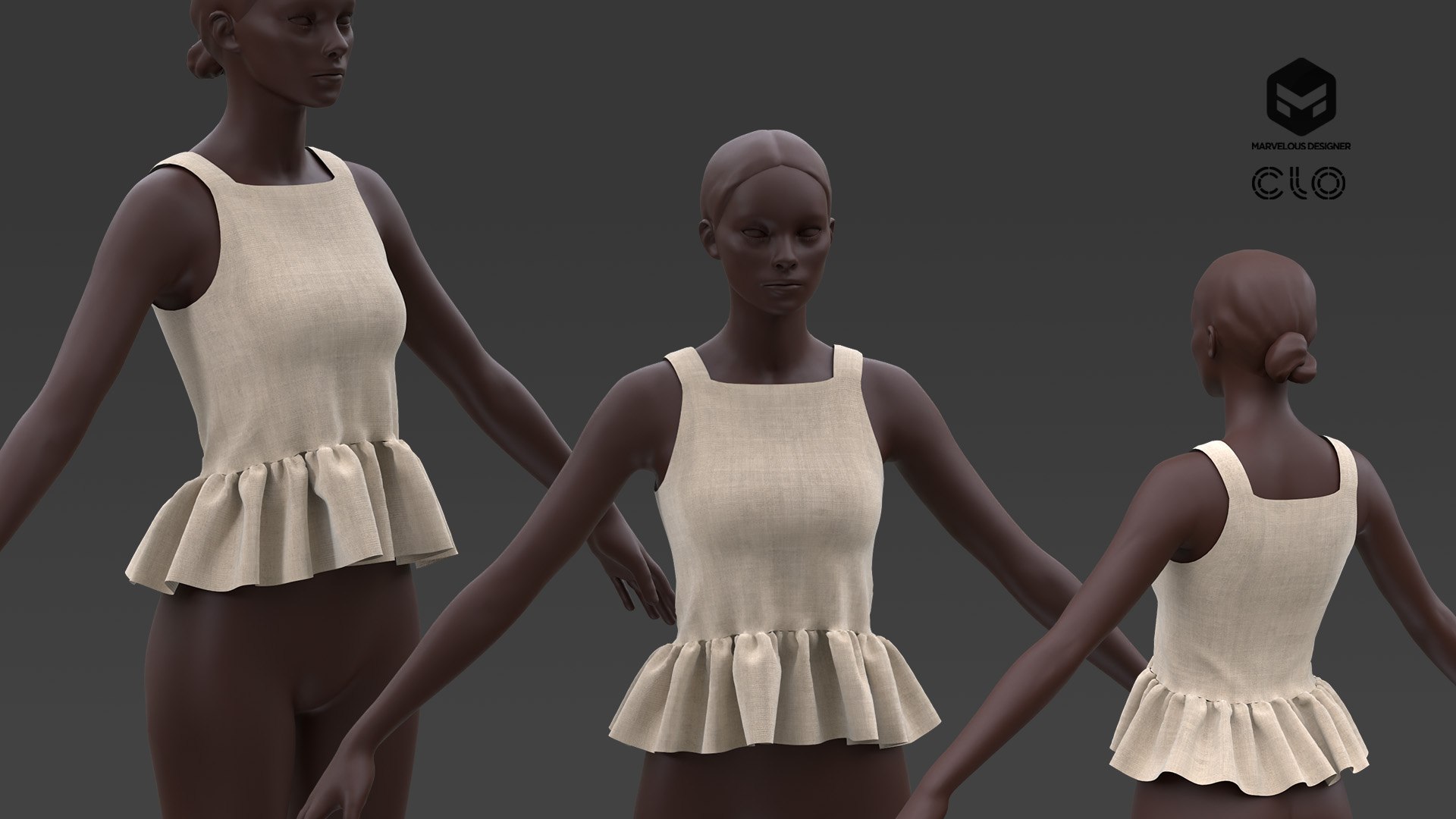 10 Crop Top 3D - TurboSquid 2069955