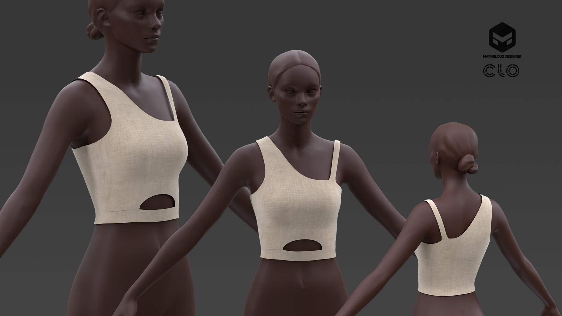 10 Crop Top 3D - TurboSquid 2069955