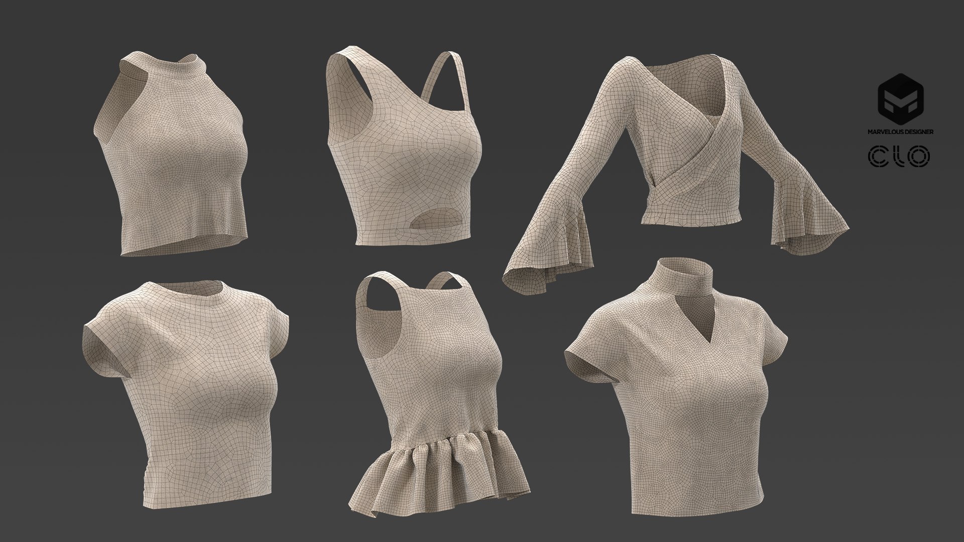 10 Crop Top 3D - TurboSquid 2069955