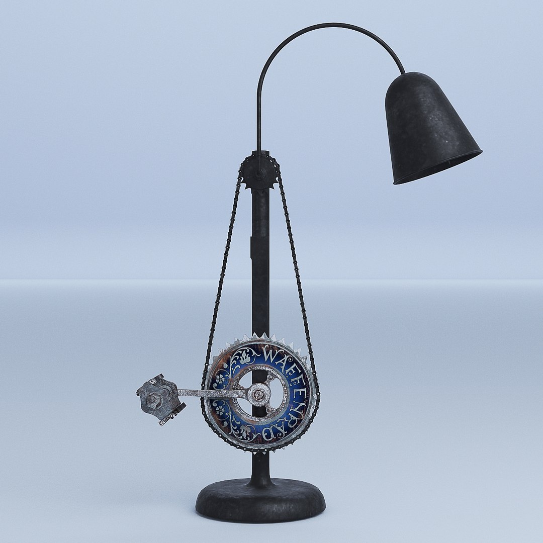 Desk lamp bike 3D - TurboSquid 1422497