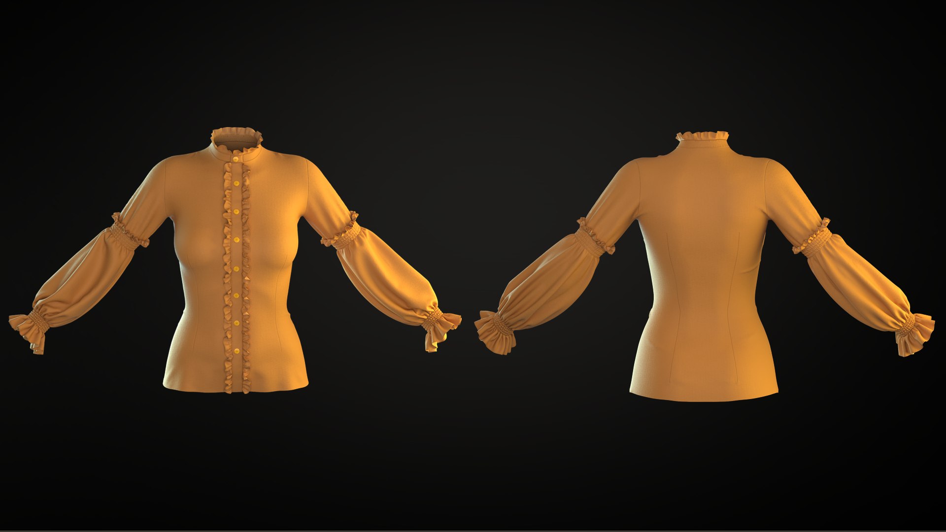 Free 3D Free Blouse Female - TurboSquid 2321785