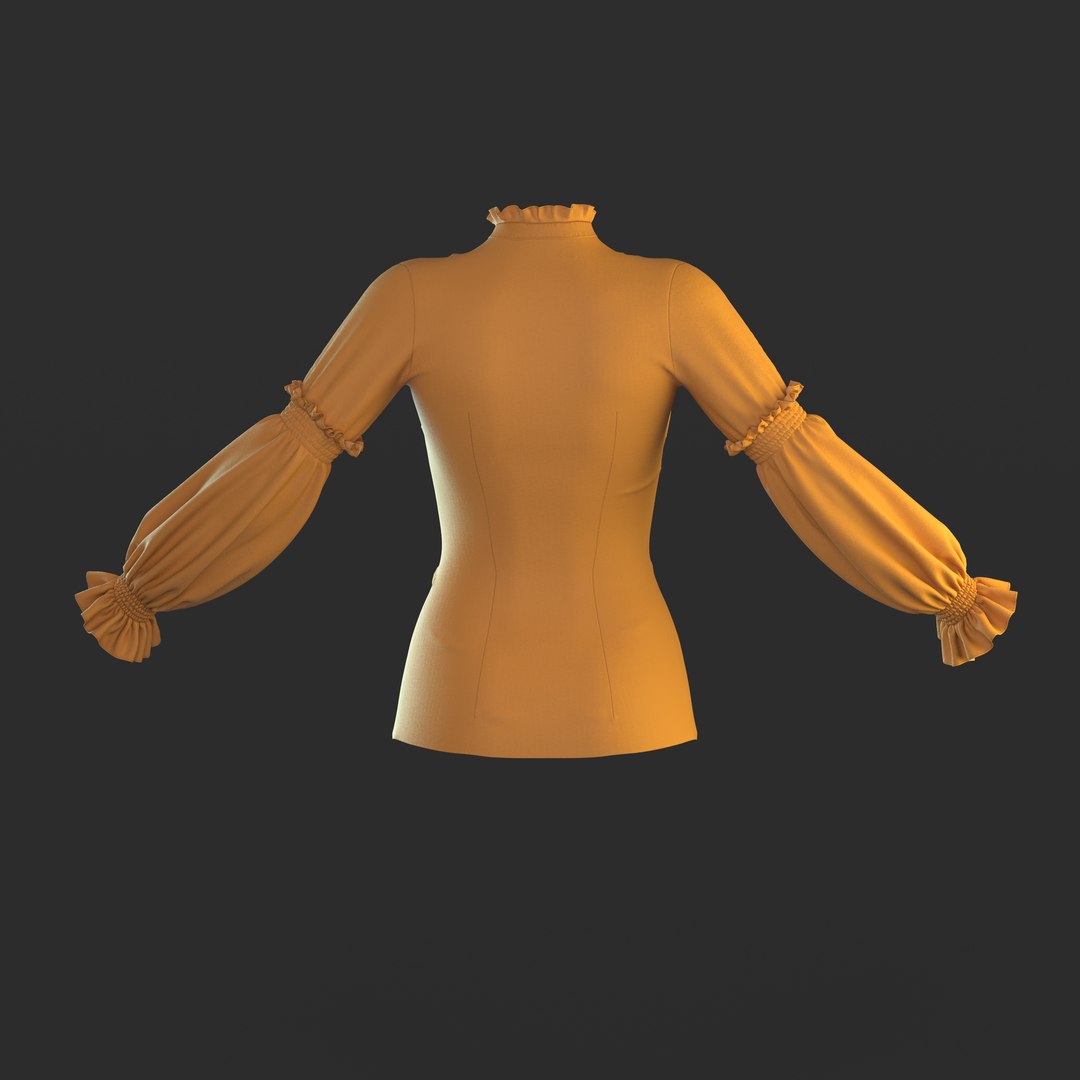 Free 3D Free Blouse Female - TurboSquid 2321785