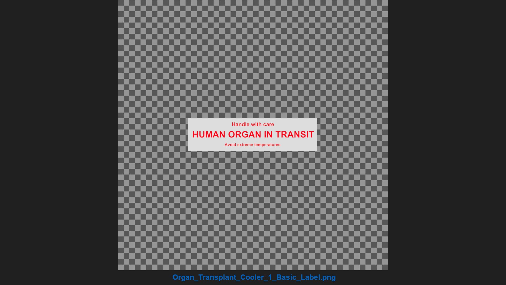 Organ Transplant Cooler 1 Basic 3D Model - TurboSquid 2082330