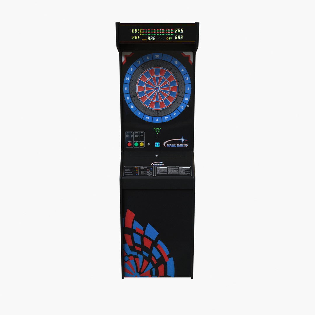 Arcade Dart Board 3D Model - TurboSquid 1268369