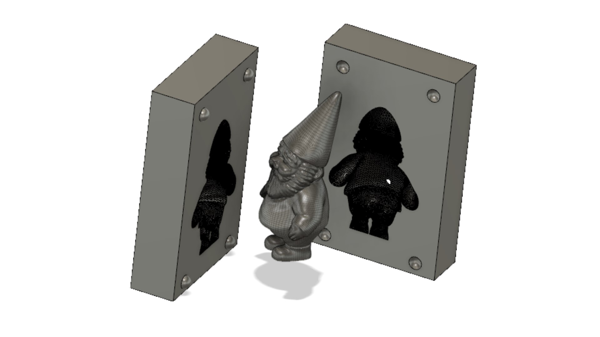 Premium 3D Printable Gnome Mold Model - Create Whimsical Garden ...