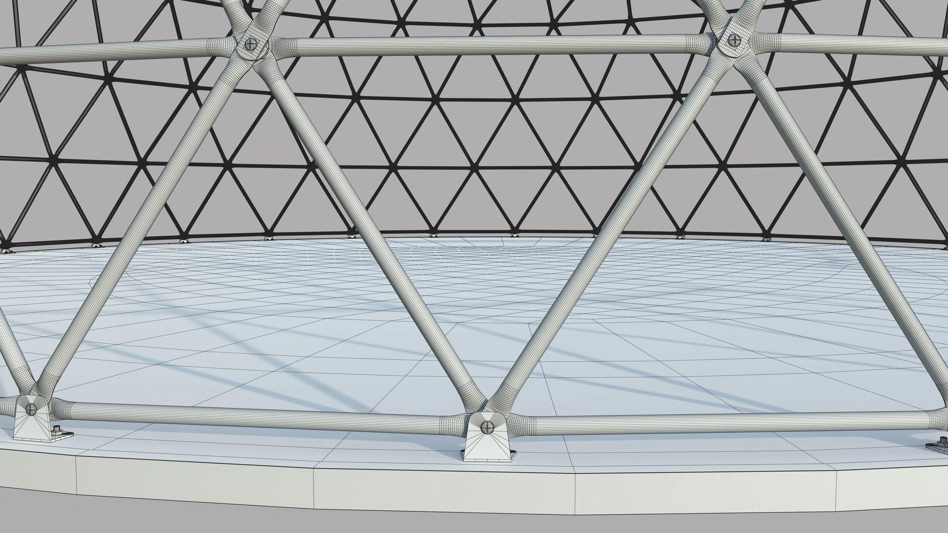 Geodesic Dome Building Model - TurboSquid 2257830