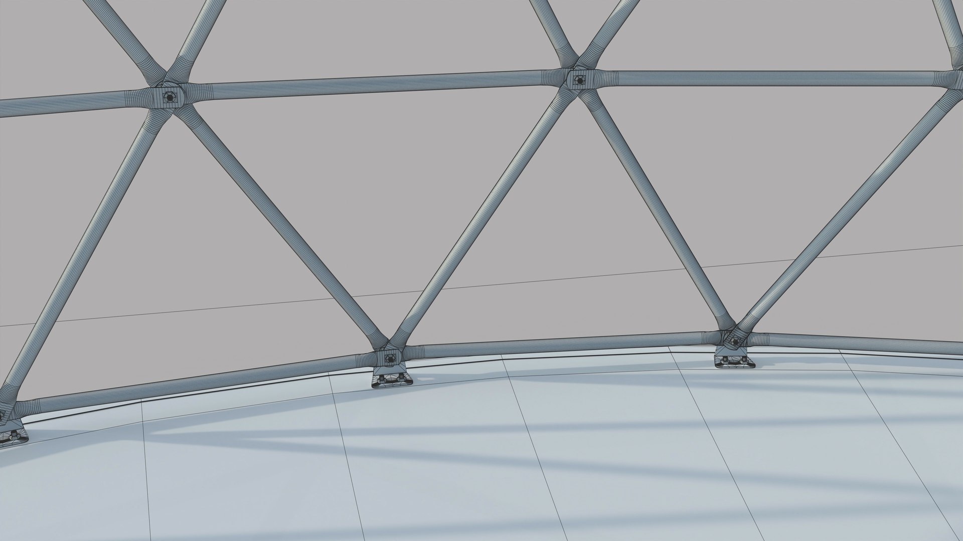 Geodesic Dome Building Model - TurboSquid 2257830