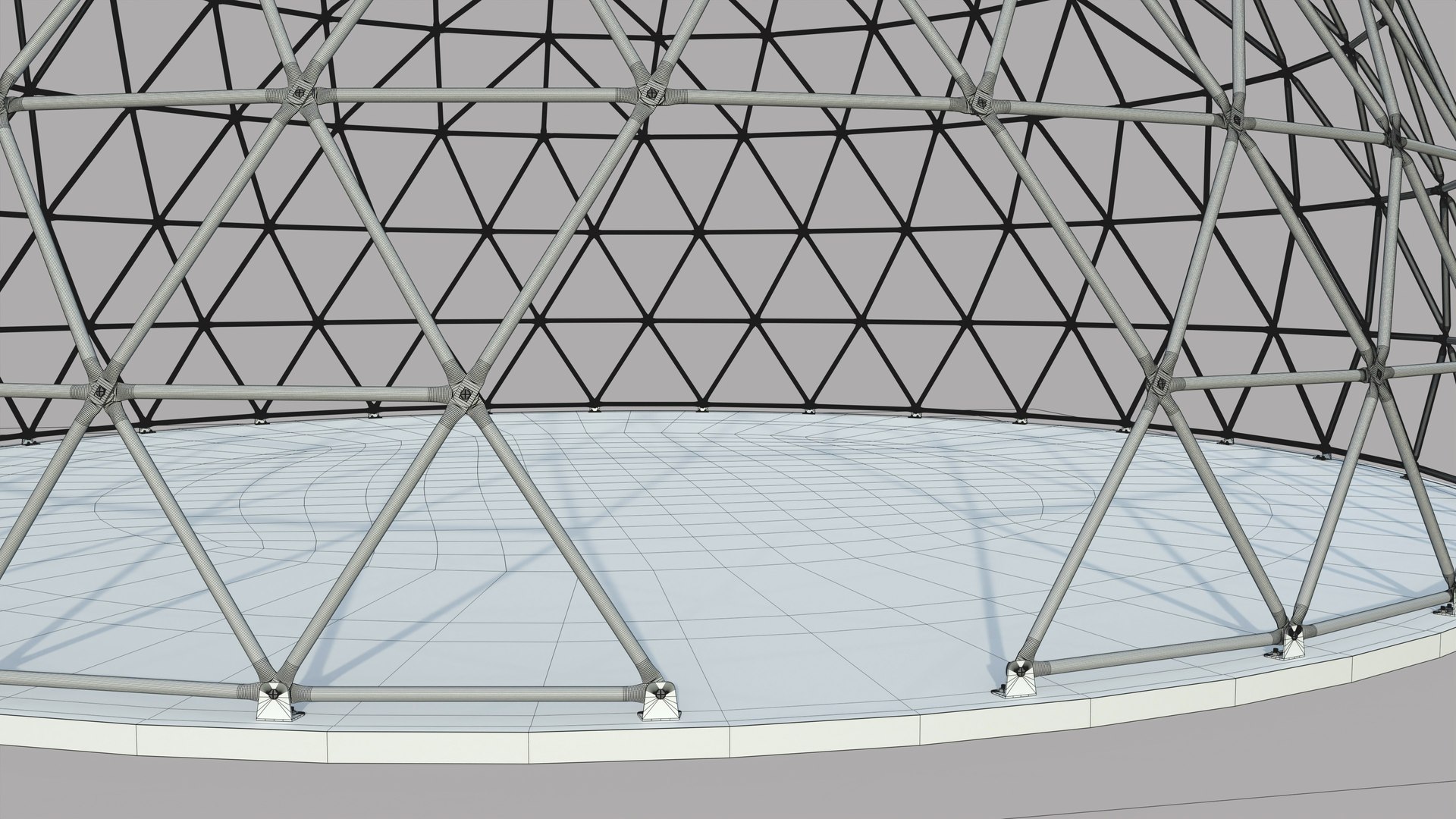 Geodesic Dome Building Model - TurboSquid 2257830