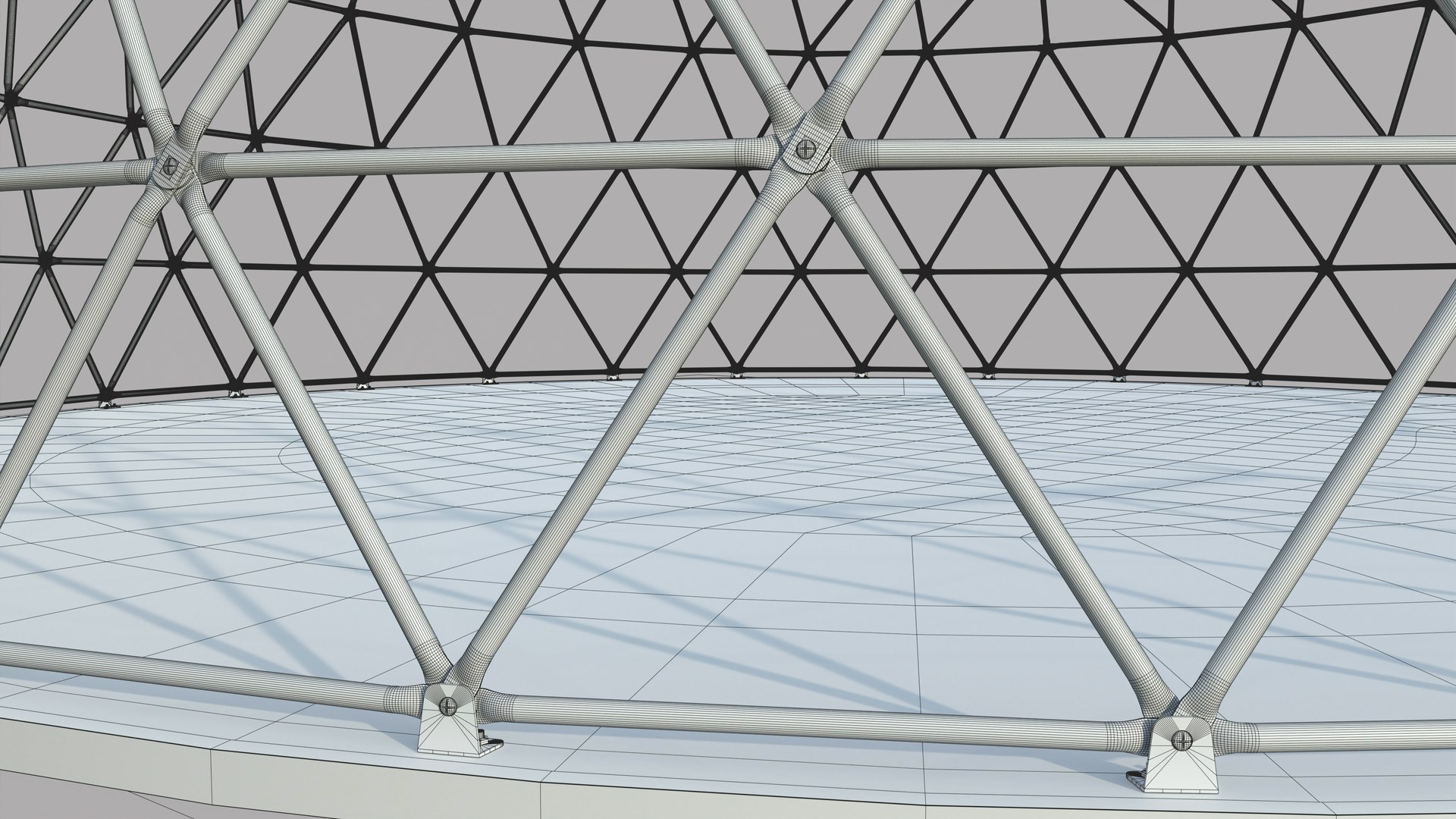 Geodesic Dome Building Model - TurboSquid 2257830