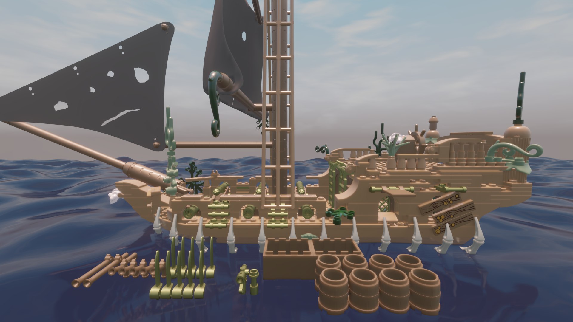 3D LEGO - CURSED SLOOP - DEVILs PUPIL - Rogue Film Productions ...