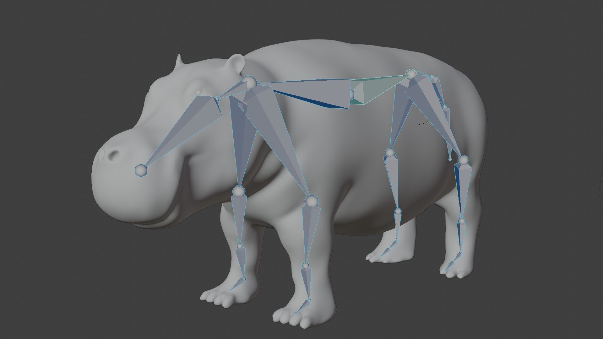 Realistic rigged hippopotamus 3D model - TurboSquid 1683848