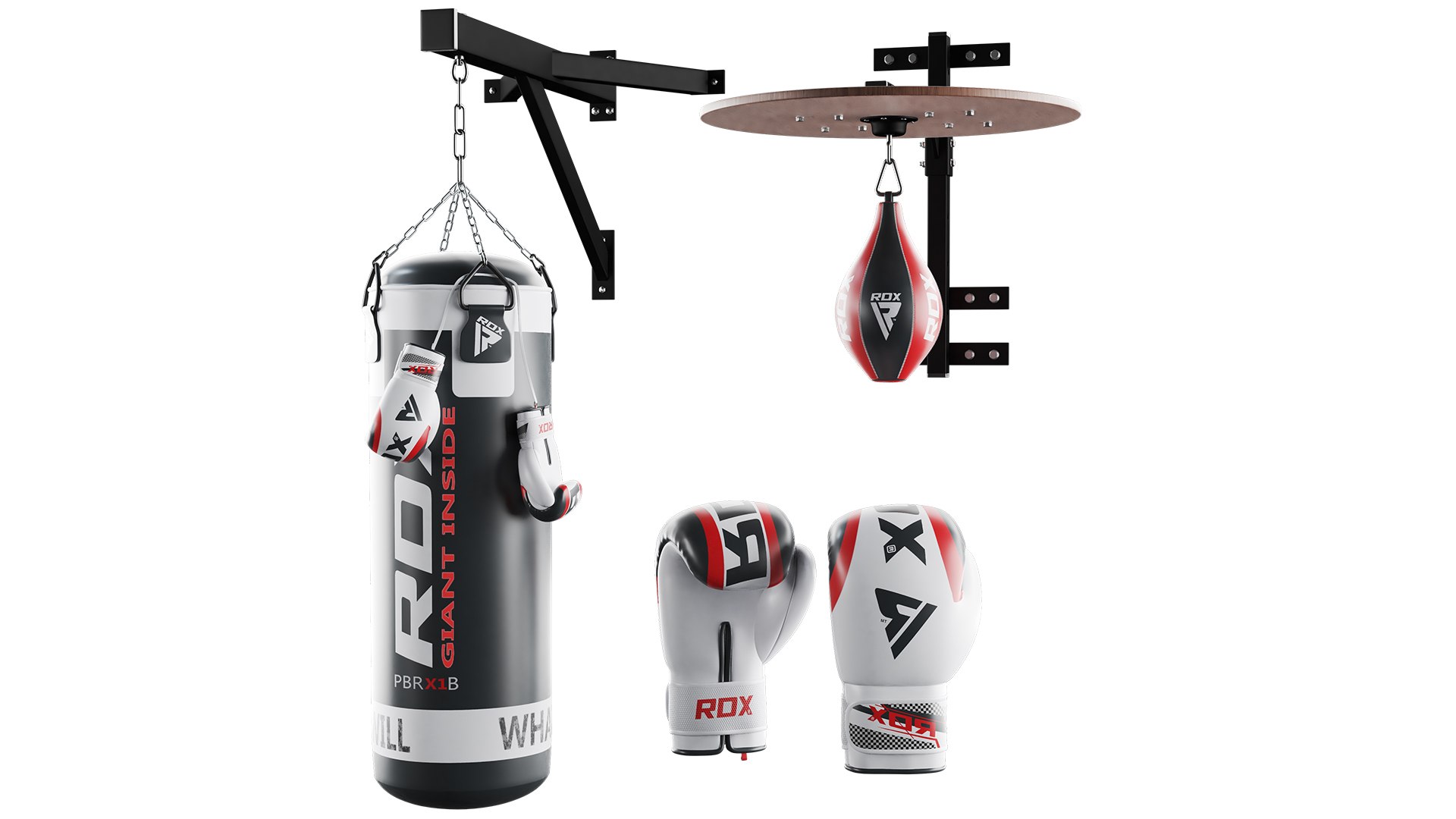 3D Boxing Bag And Gloves Set From ROX - TurboSquid 1904005