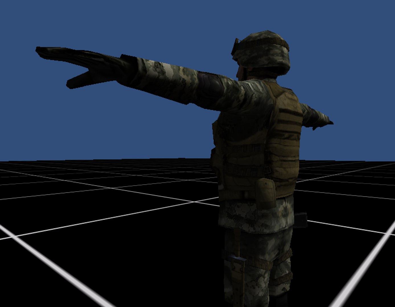 Free Fbx Model Rigged Soldier