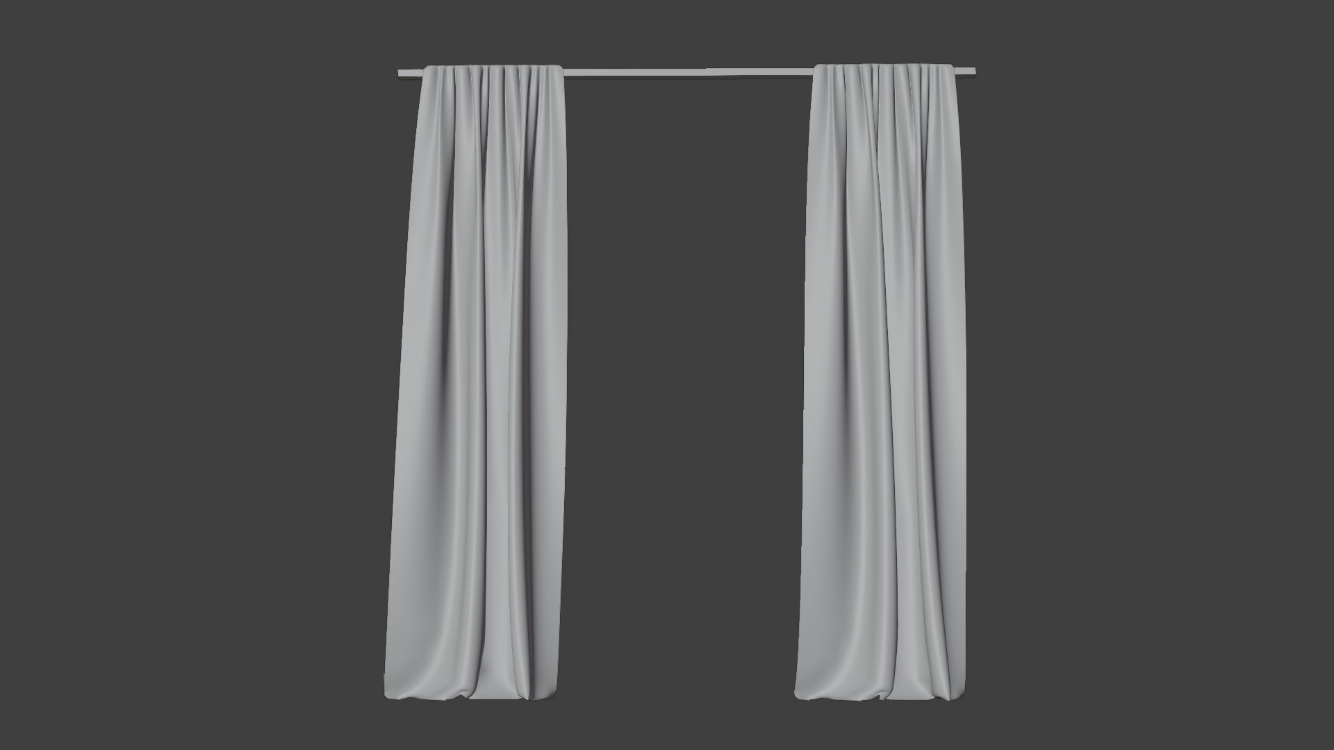 Curtains Red 3D model - TurboSquid 1727270