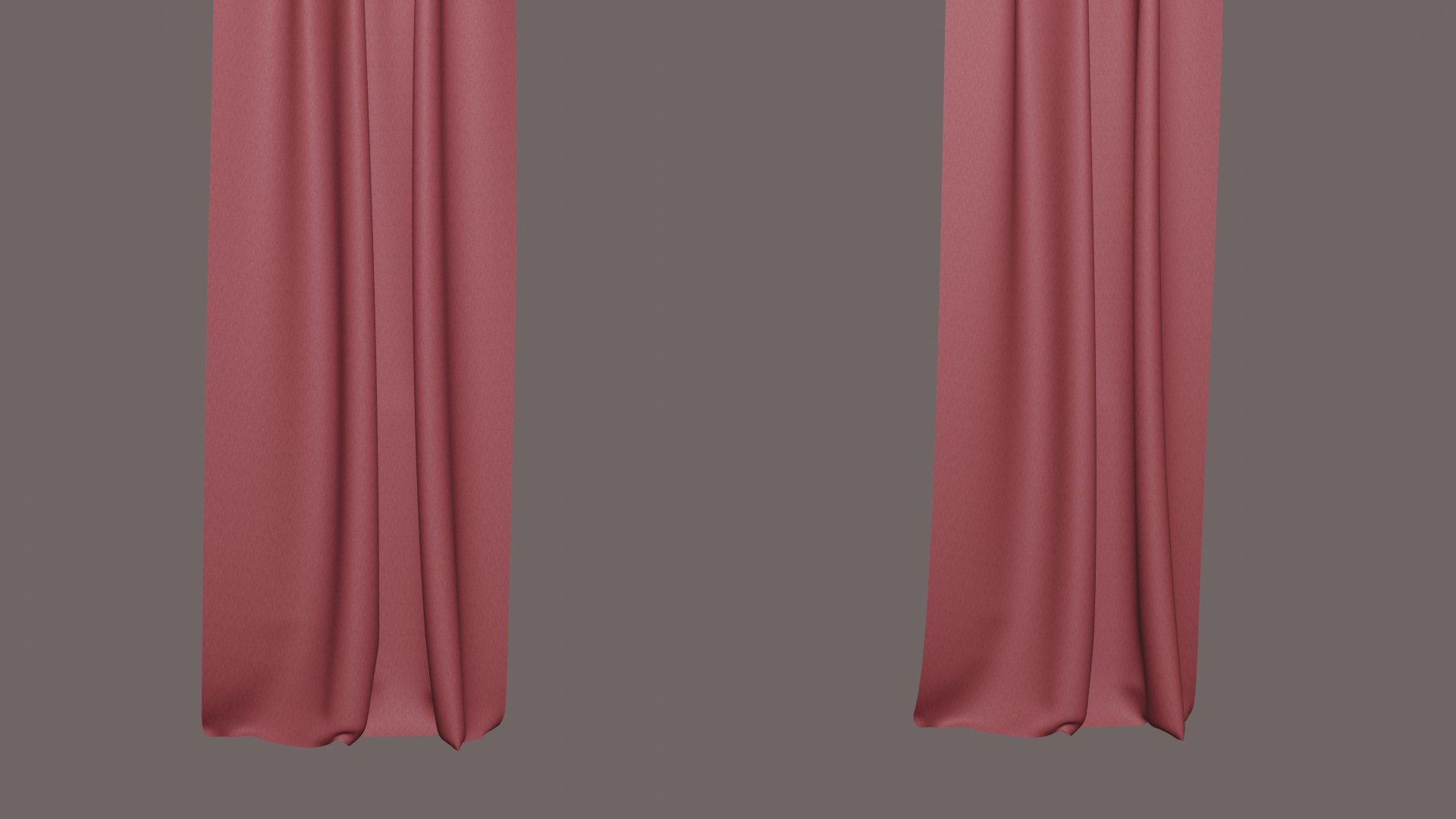 Curtains Red 3D model - TurboSquid 1727270