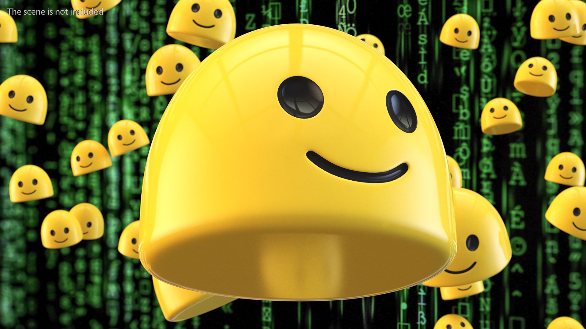 Slightly Smiling Face Android Emoji 3D - TurboSquid 1823764
