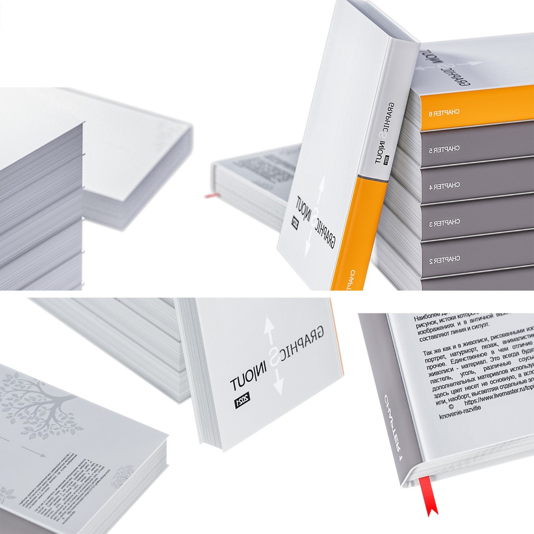 Book Set 3D - TurboSquid 1667082