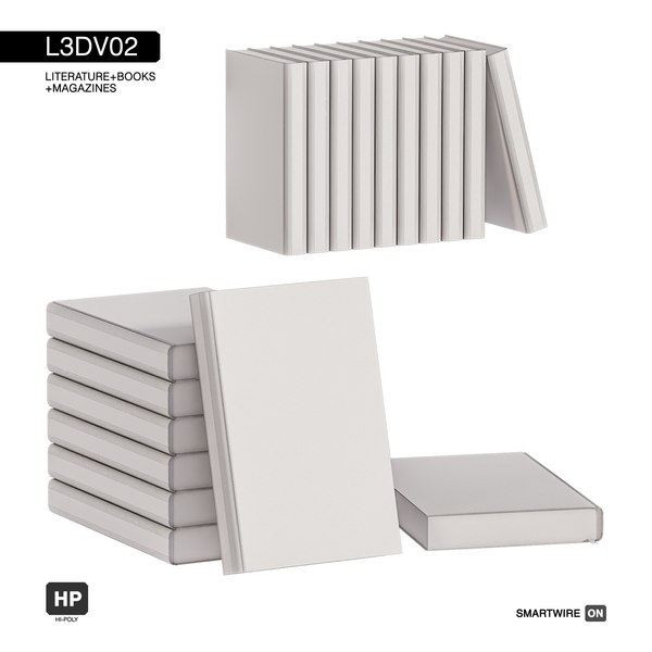 Book set 3D - TurboSquid 1667082