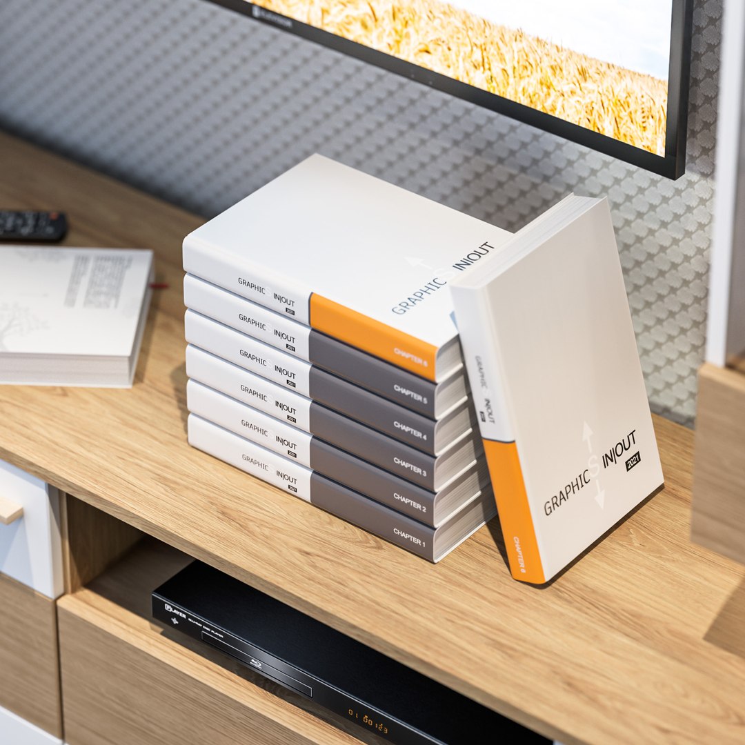 Book Set 3D - TurboSquid 1667082