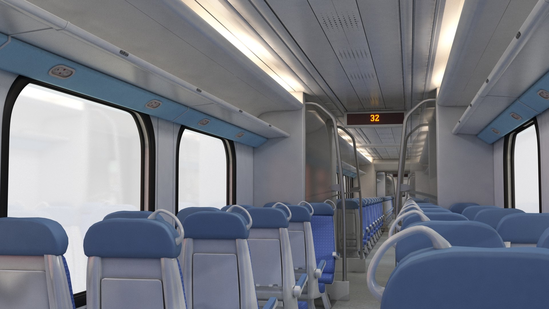 3D Train Interior - TurboSquid 1347366