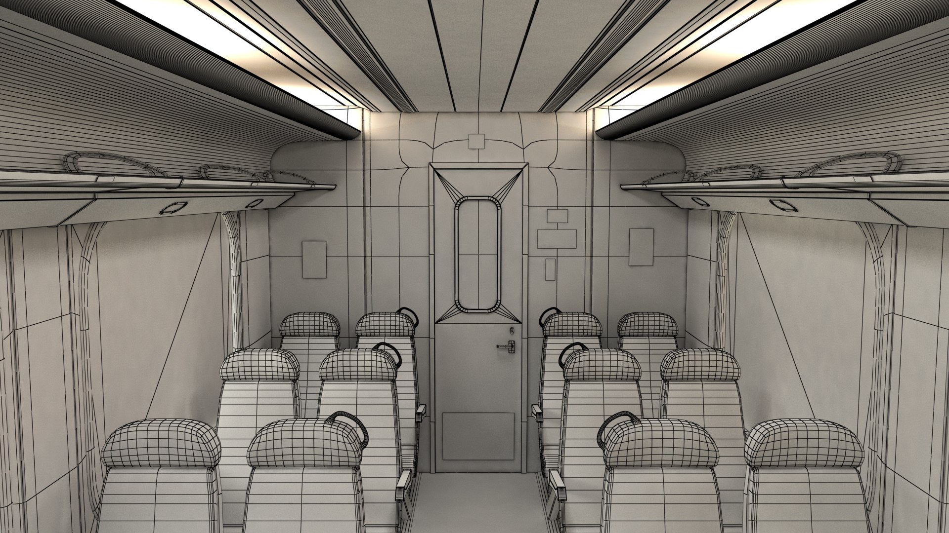 3D Train Interior - TurboSquid 1347366
