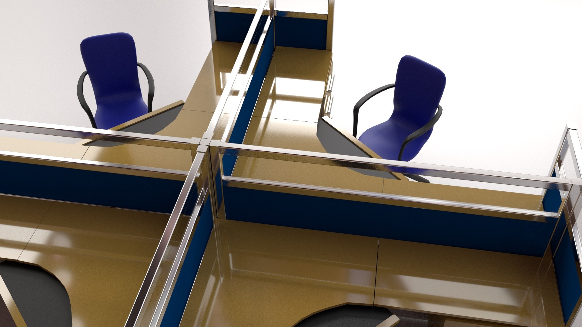 Office Cubicle 3D Model - TurboSquid 1670514