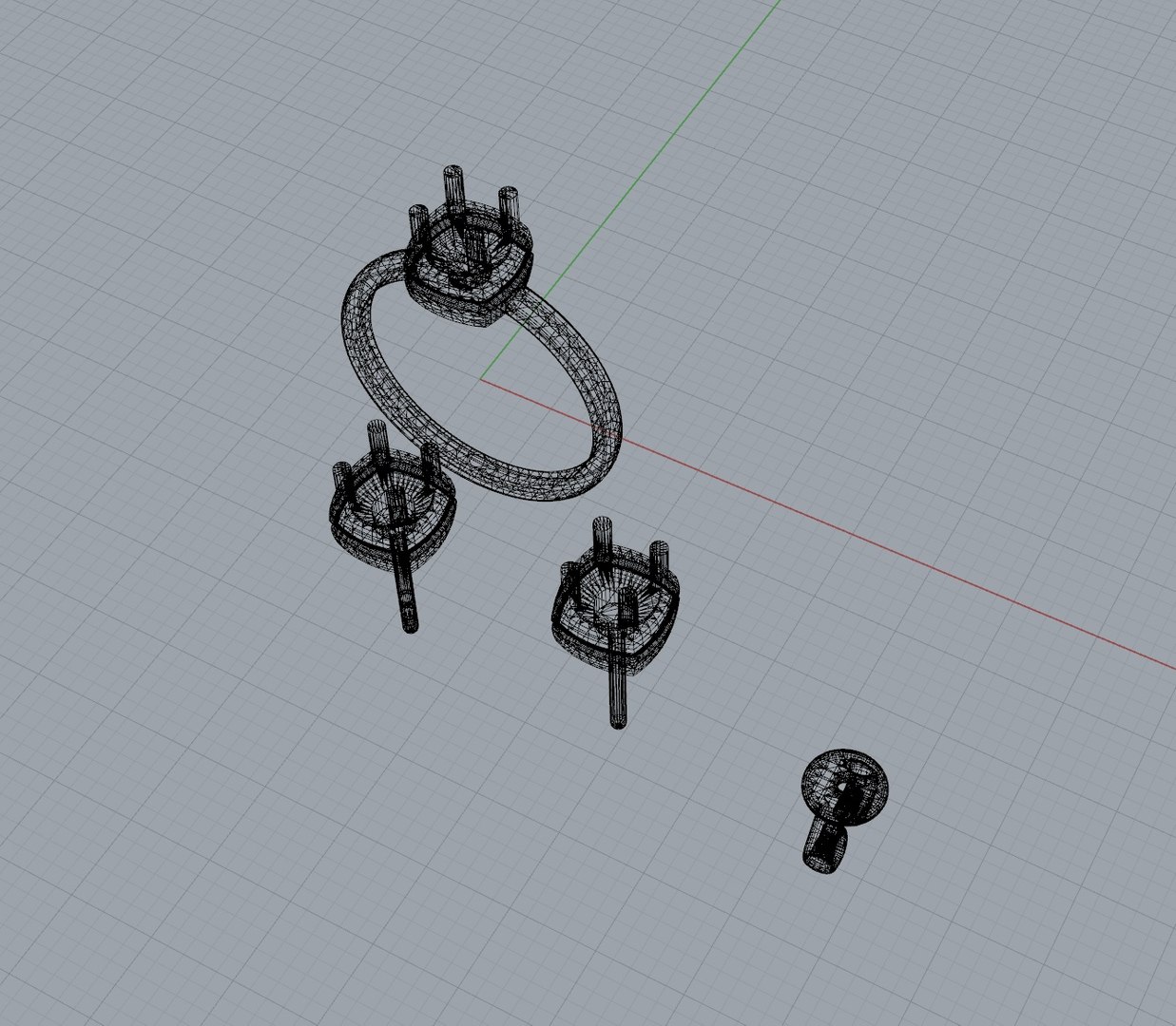 Bezel set 3D model - TurboSquid 1832645