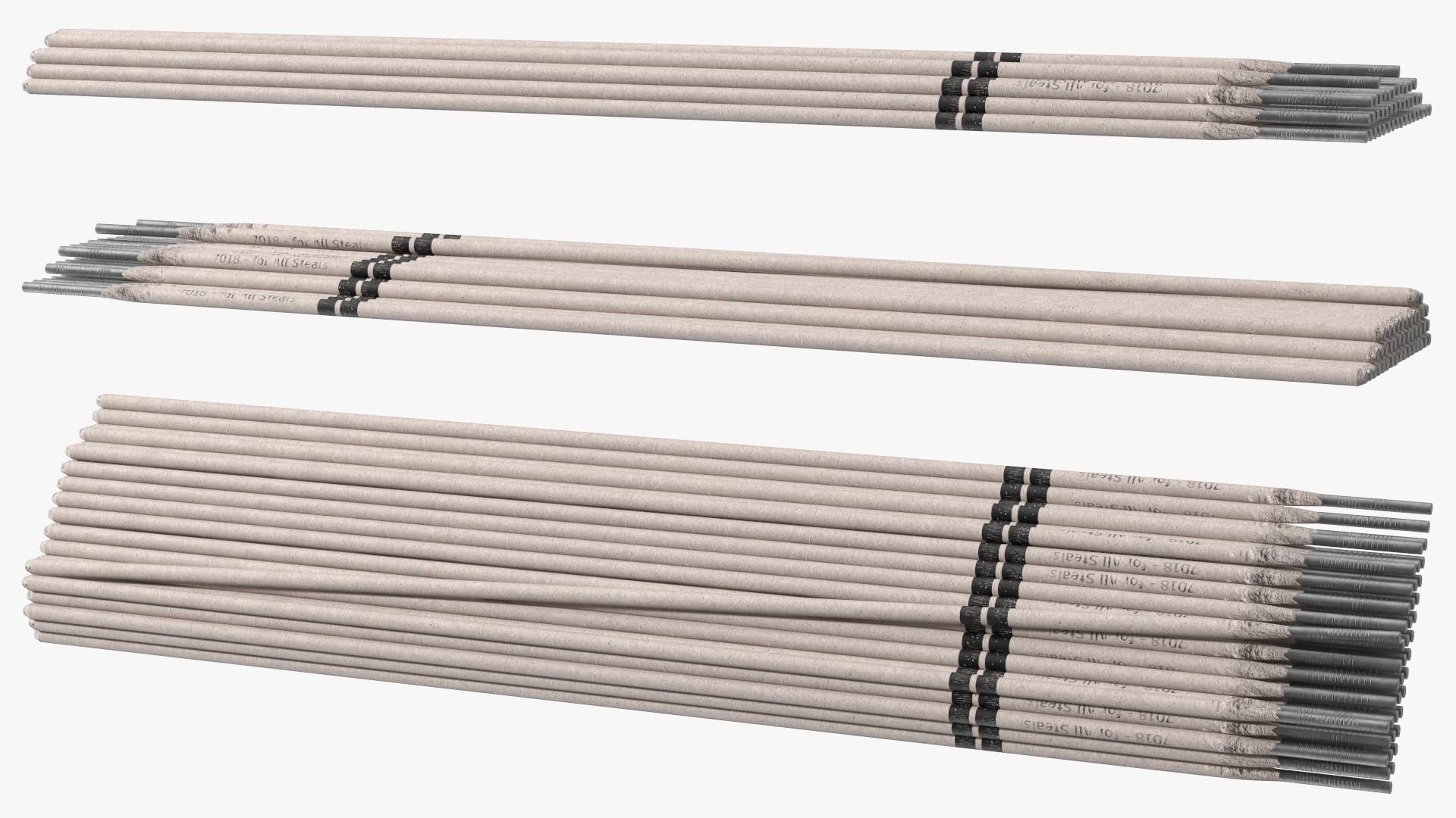 Metal Arc Welding E7018 Electrodes Pile 3D - TurboSquid 1775928