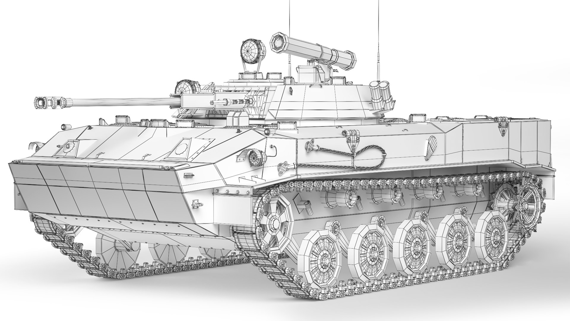 BMD-3 Bakhcha 1990 3D Model - TurboSquid 2000296