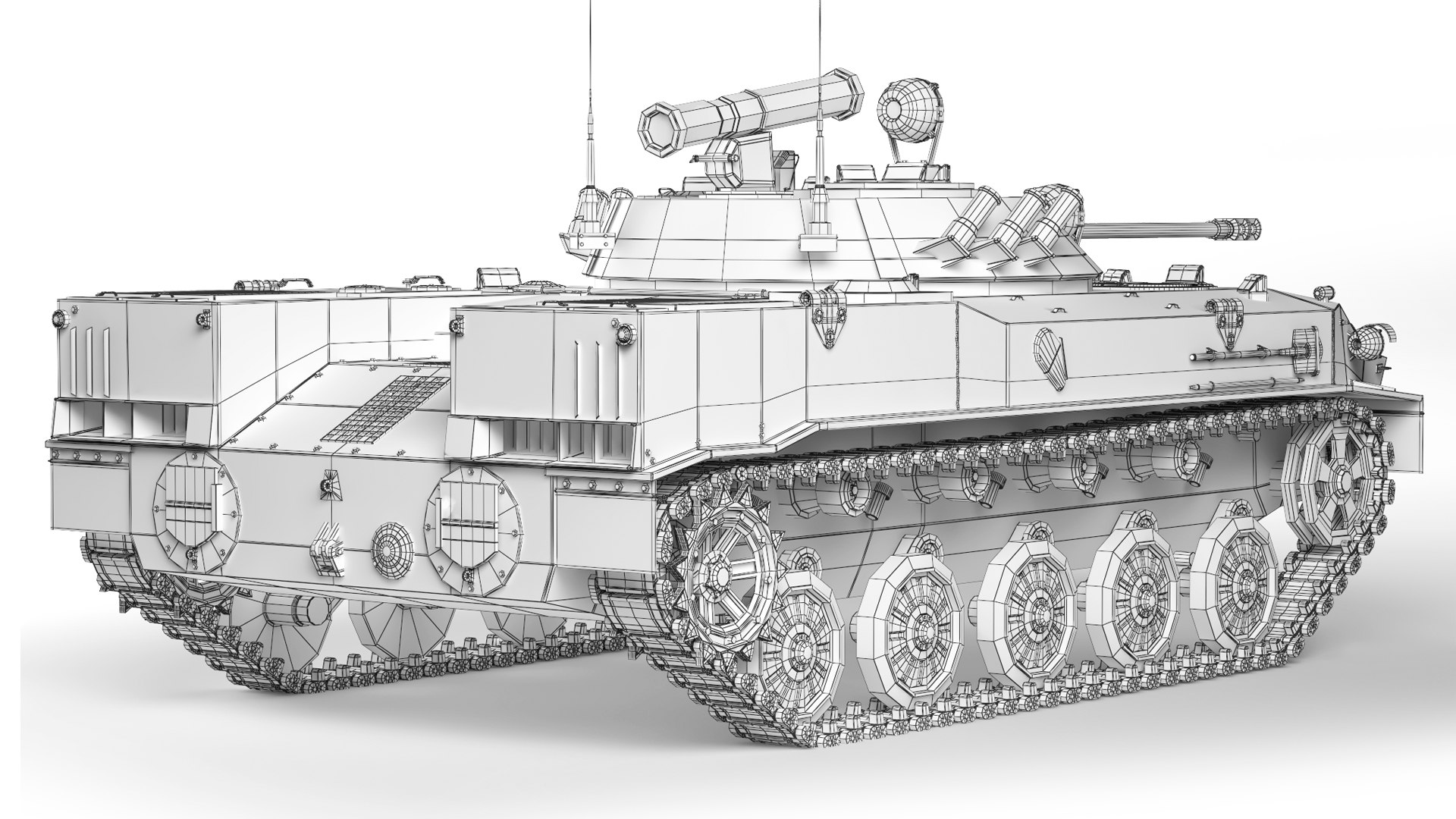BMD-3 Bakhcha 1990 3D Model - TurboSquid 2000296