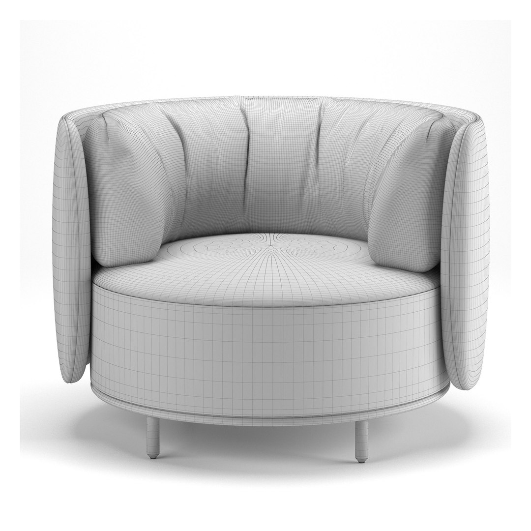 Natuzzi Wave Armchair 3D - TurboSquid 1715540
