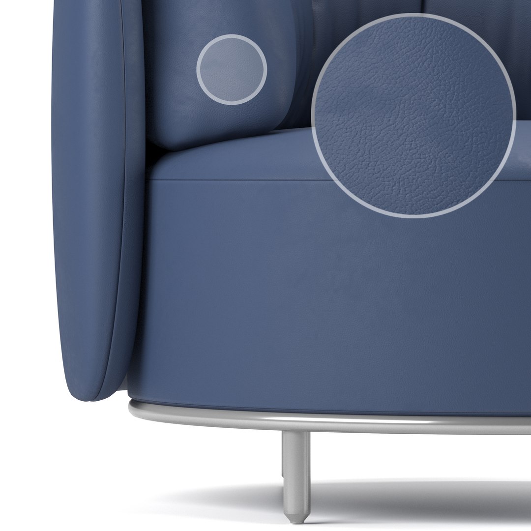 Natuzzi Wave Armchair 3D - TurboSquid 1715540