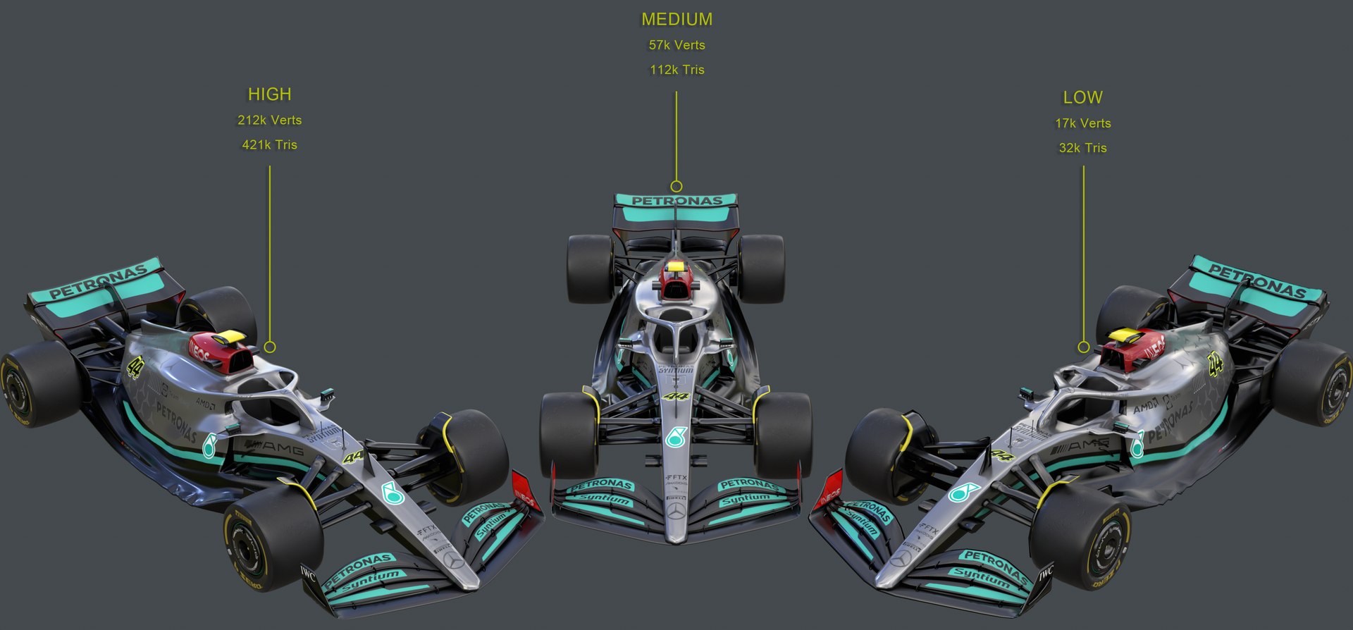 3D MERCEDES-AMG W12 F1 CAR - TurboSquid 2242731