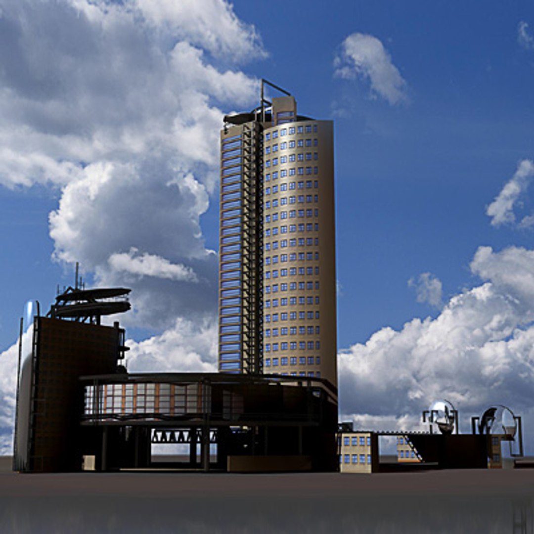 Modern Tower C4d