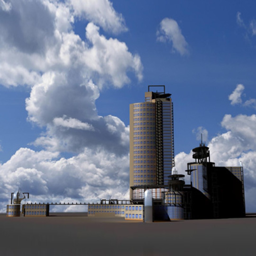 Modern Tower C4d