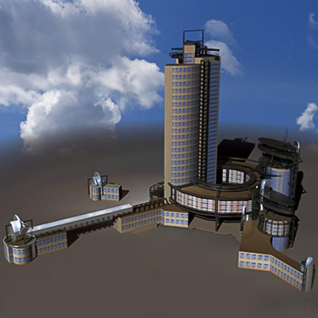 Modern Tower C4d