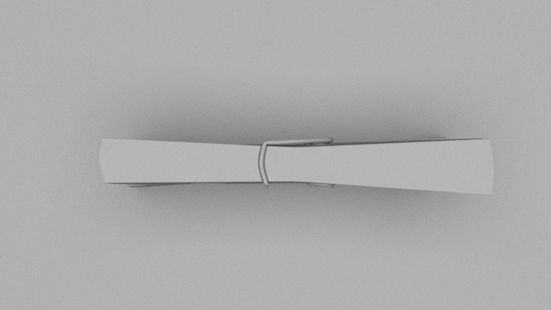 Cartoon Clothes Pin 3d Model