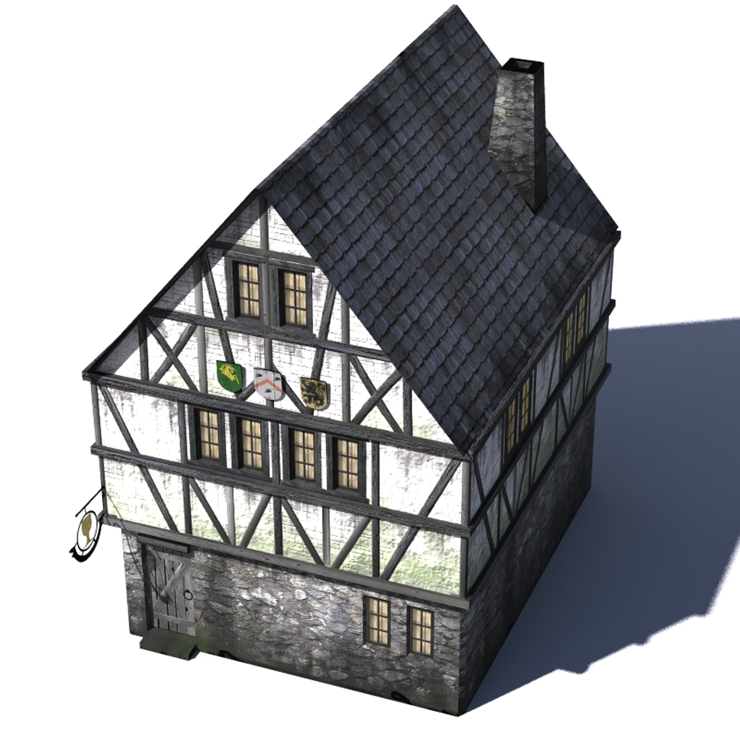 3d model medieval building