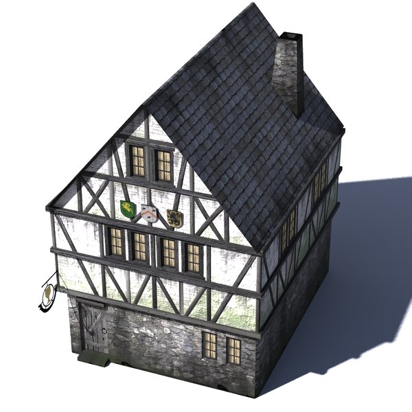 3d model medieval building